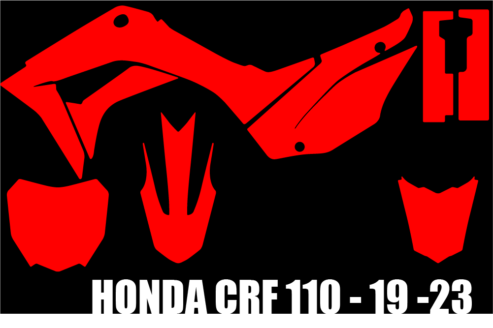 HONDA CRF 110 – 19 -23-8 – MOTO VECTOR TEMPLATES